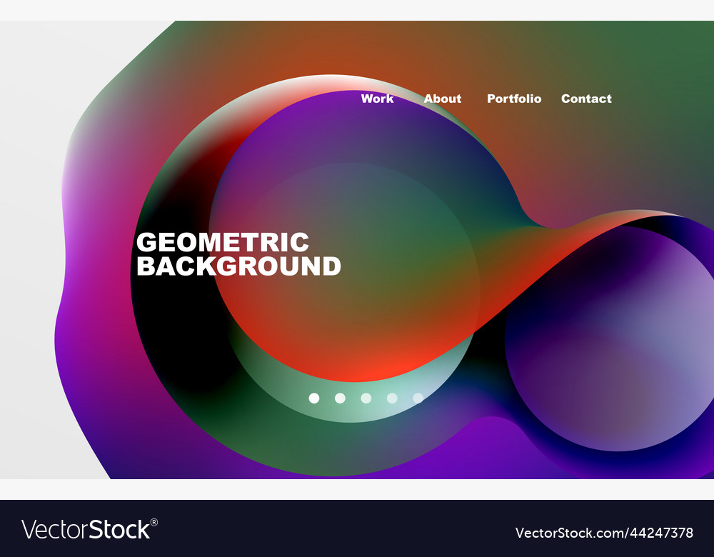 Abstract liquid background for your landing page Vector Image