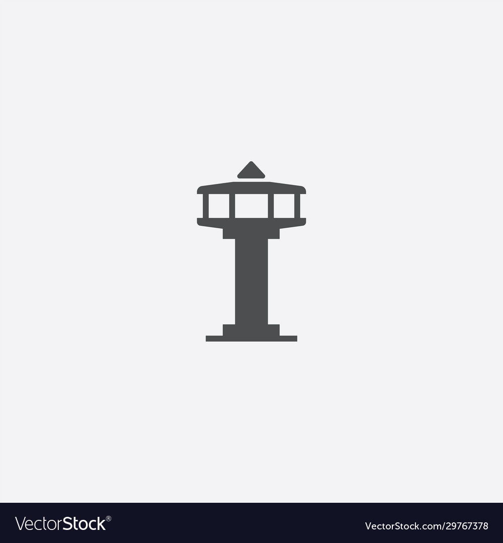 Control tower icon Royalty Free Vector Image - VectorStock