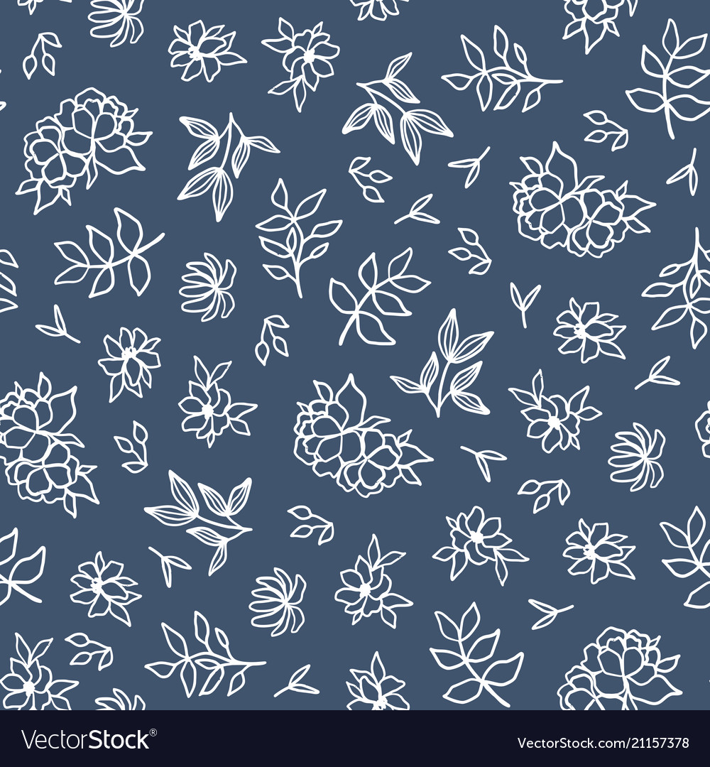 Hand drawn pattern Royalty Free Vector Image - VectorStock