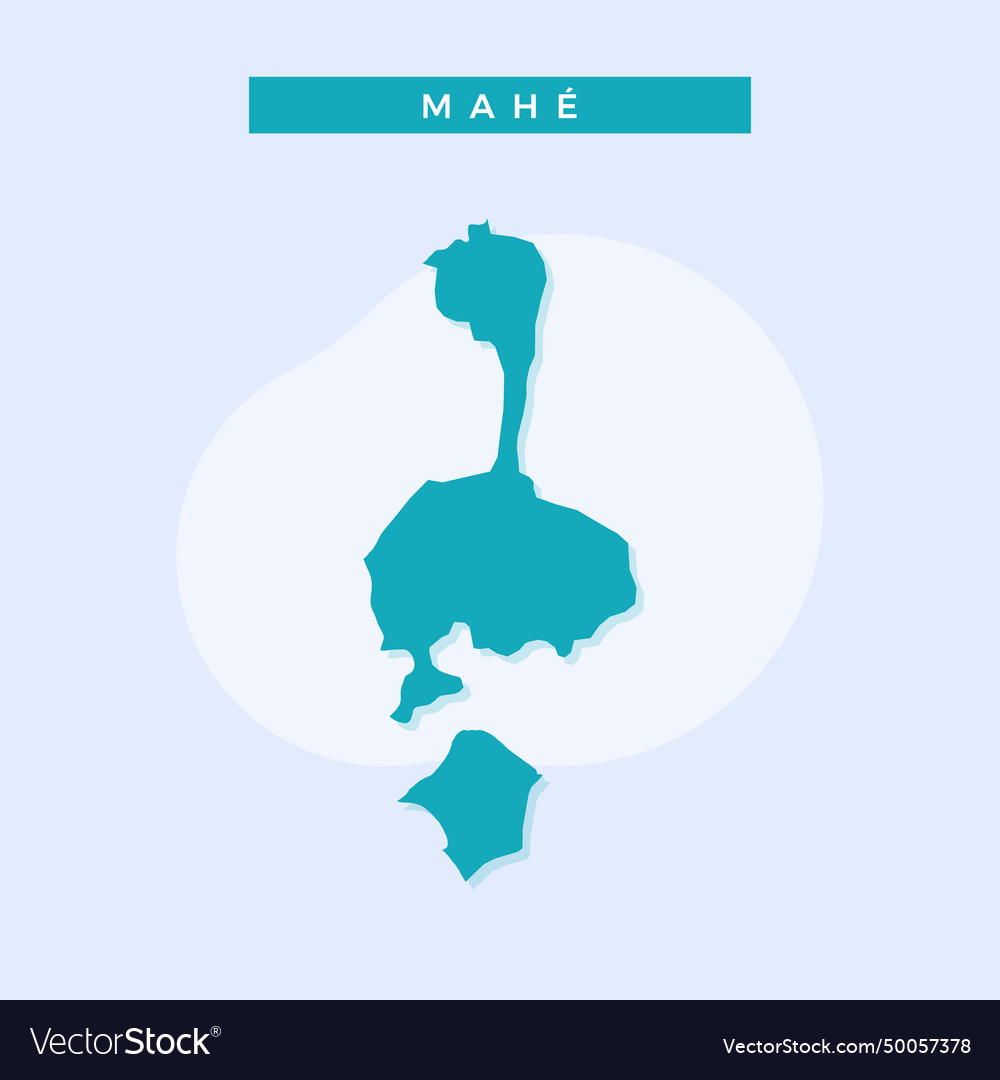 Mahe map Royalty Free Vector Image - VectorStock