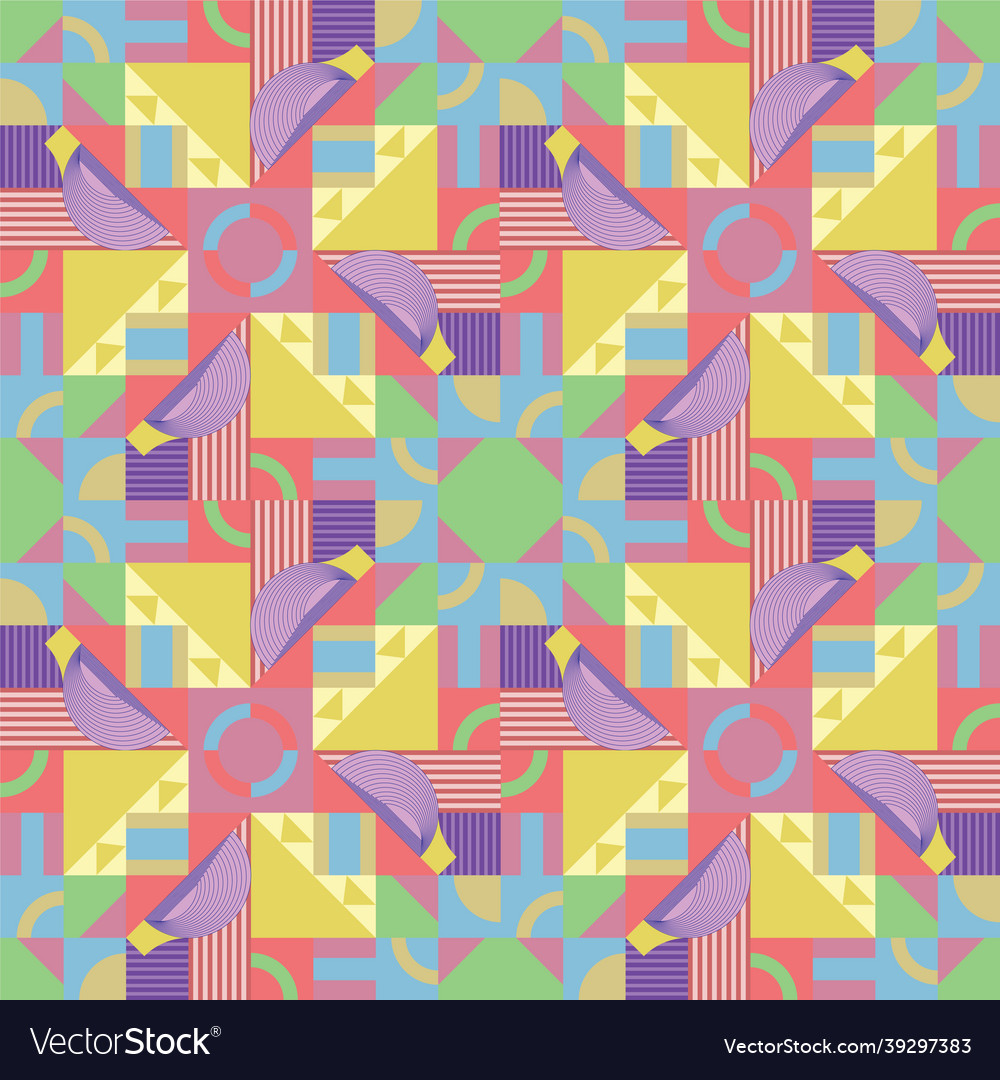 Abstract pattern geometric shapes Royalty Free Vector Image