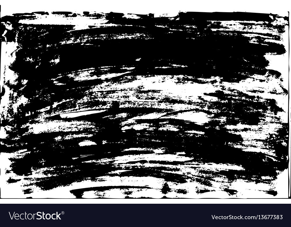 Grunge background brush strokes of black paint Vector Image