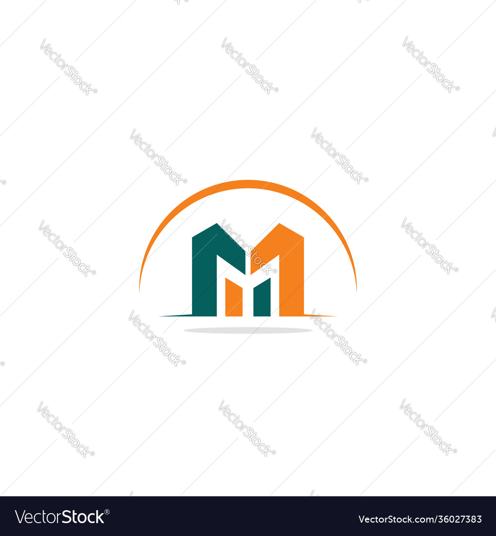 M initial logo Royalty Free Vector Image - VectorStock