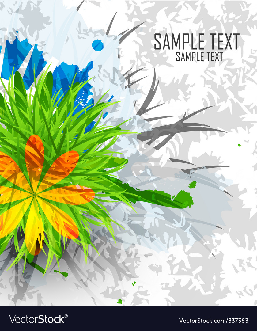 Natural themed elements Royalty Free Vector Image