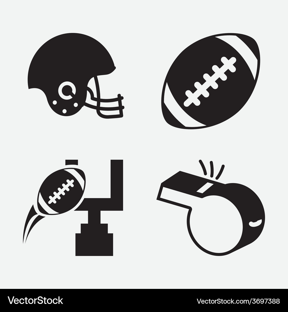 American football Royalty Free Vector Image - VectorStock
