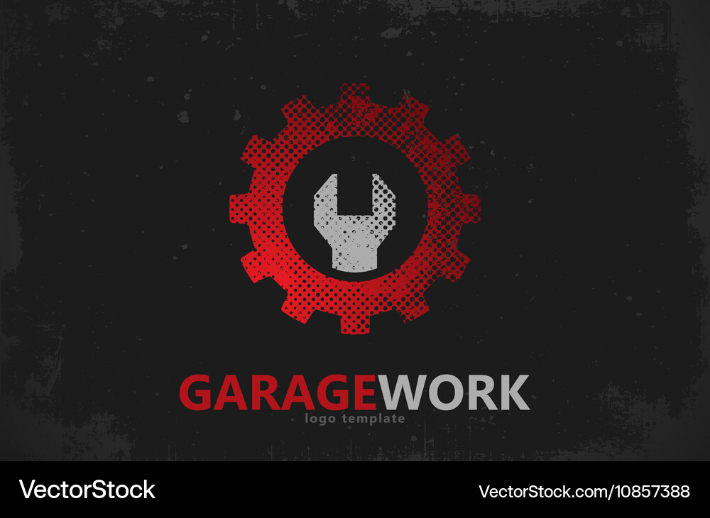Auto repair garage work logo auto service Vector Image