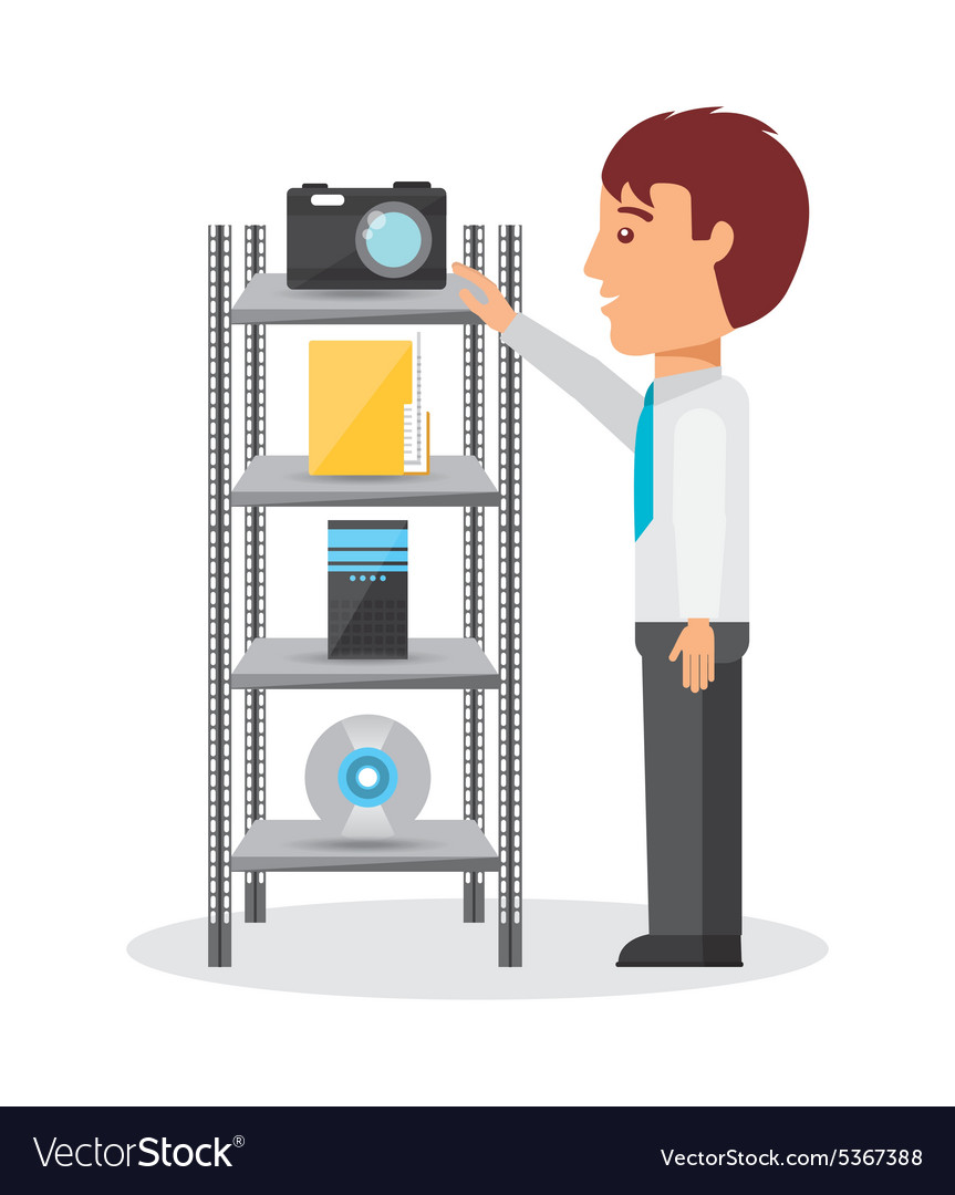 Data storage center Royalty Free Vector Image - VectorStock