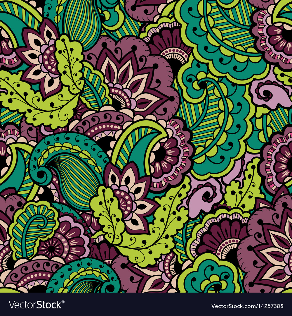 Flower seamless pattern element Royalty Free Vector Image