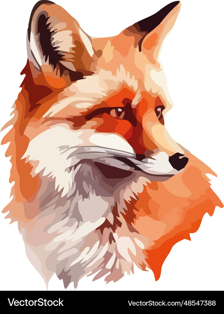 Fox animal wildlife icon Royalty Free Vector Image
