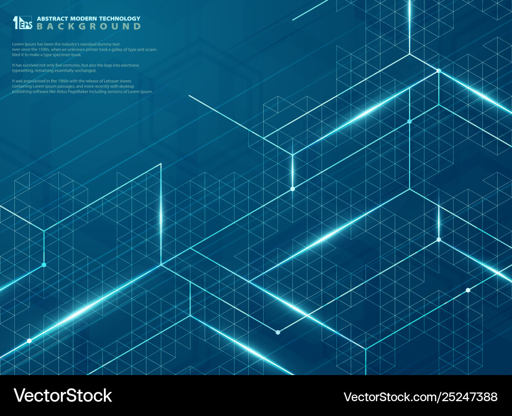 Modern futuristic blue structure line energy Vector Image