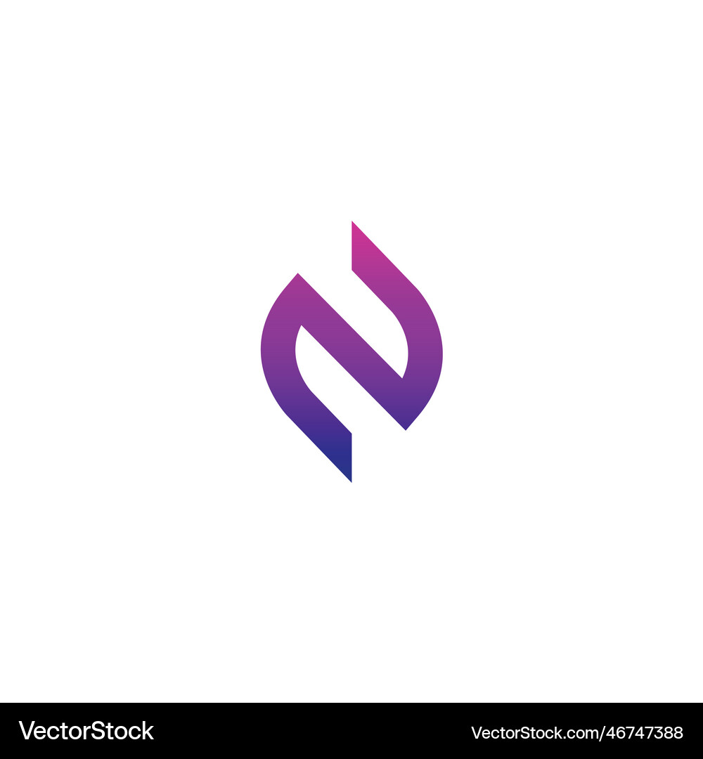 N logo design initial Royalty Free Vector Image