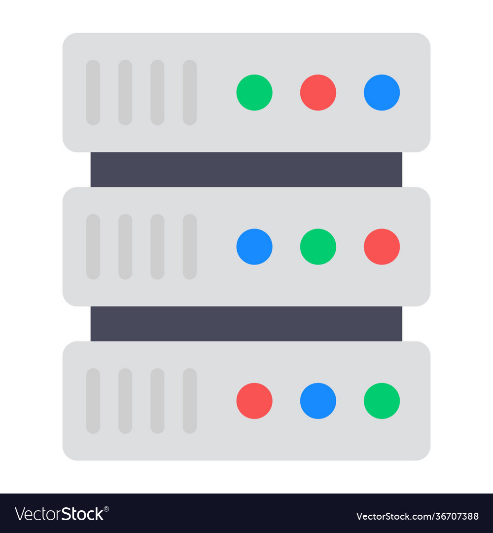 Server rack Royalty Free Vector Image - VectorStock