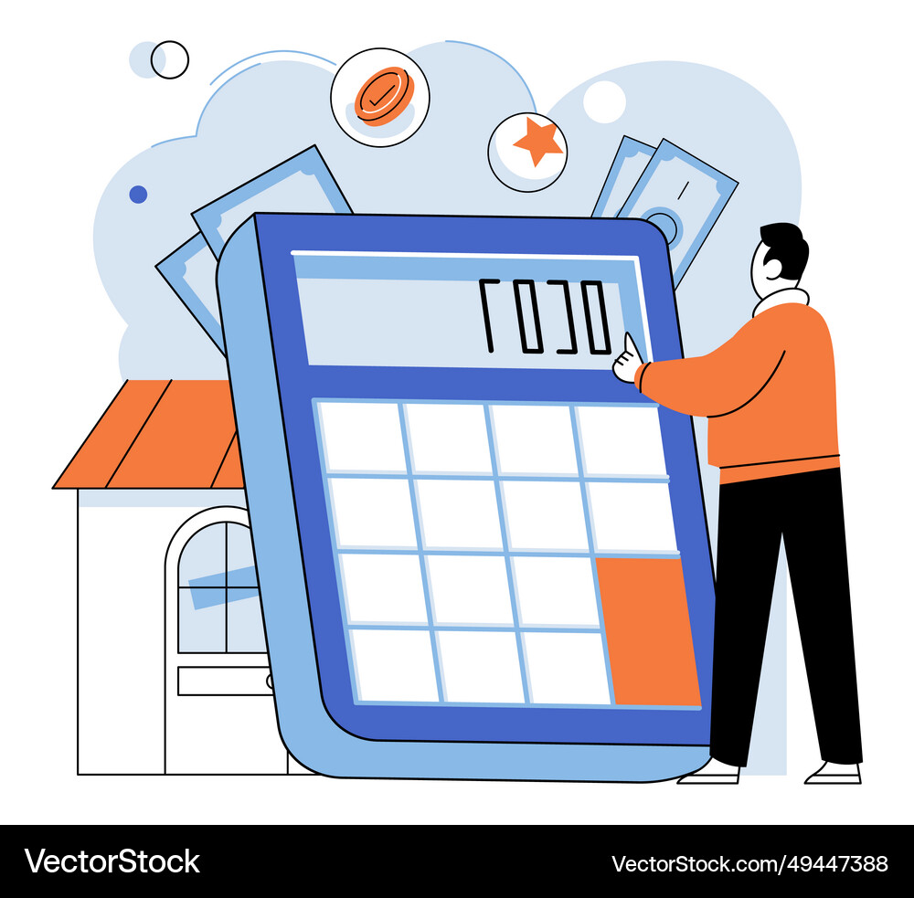 Tax information the assessment taxes involves Vector Image