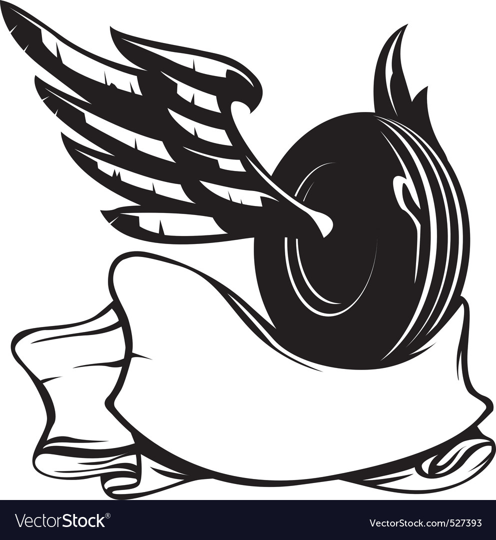 Flying whee Royalty Free Vector Image - VectorStock