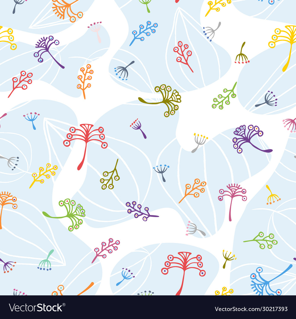 Hand drawn seamless pattern simple pattern Vector Image