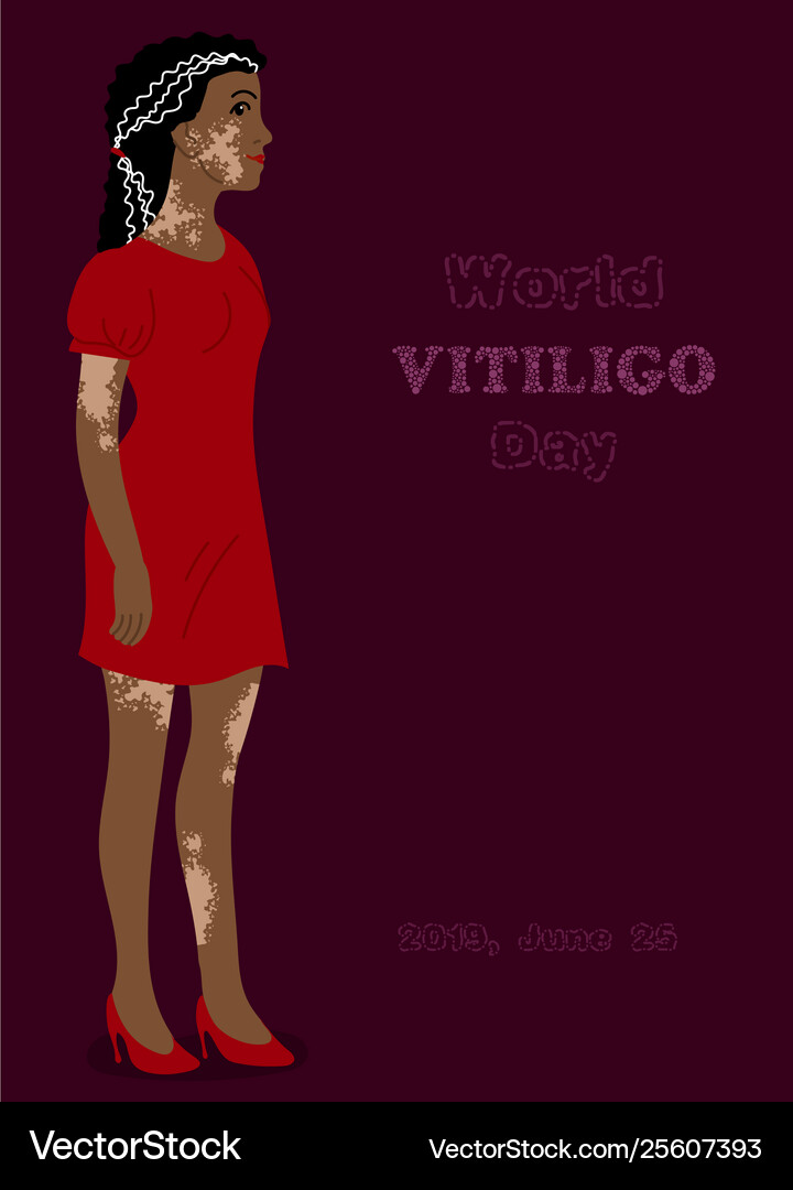 Poster design for world vitiligo day Royalty Free Vector