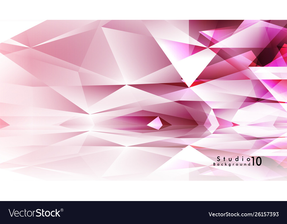 Studio background abstract triangles Royalty Free Vector