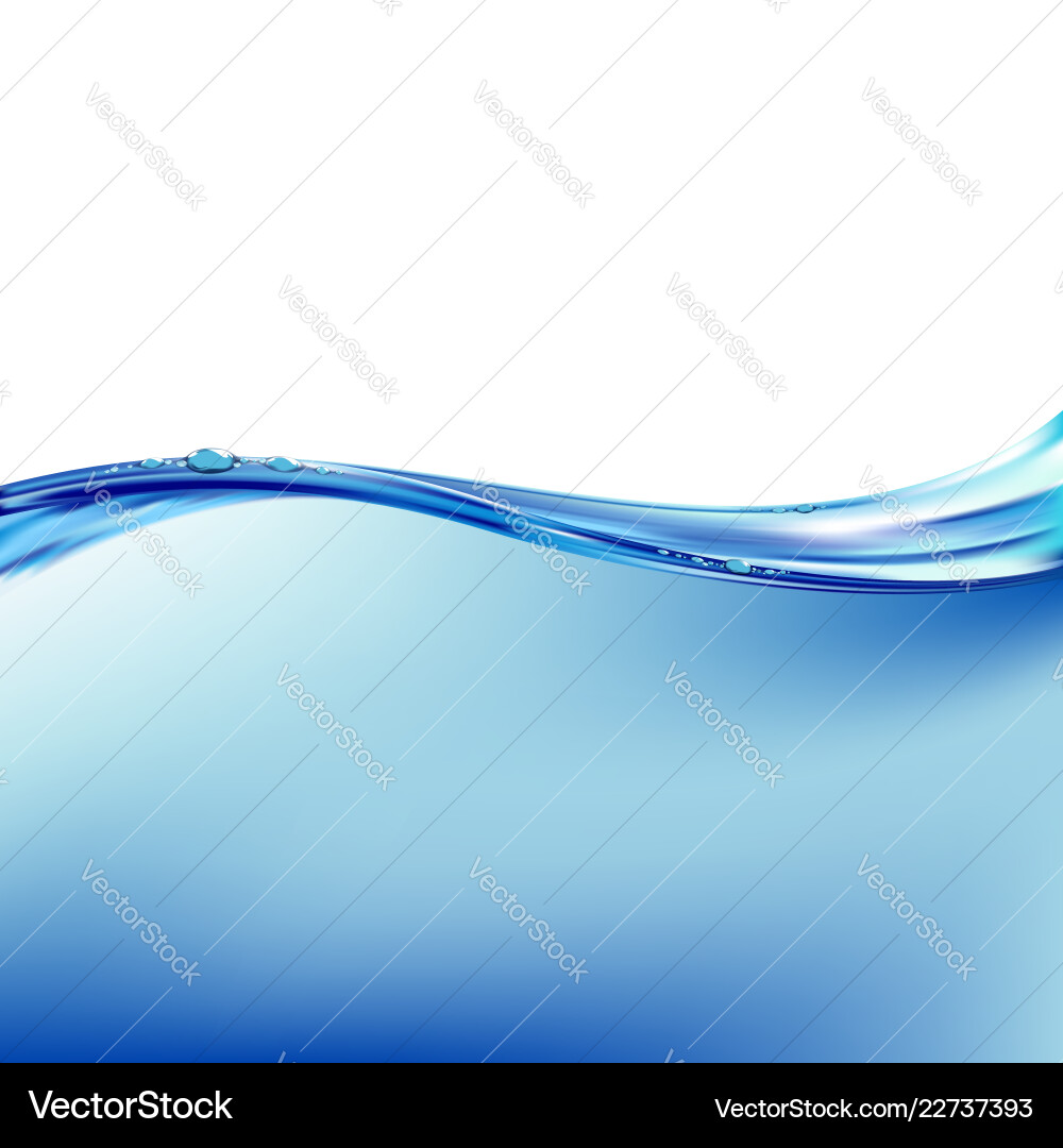 Texture of water waves isolated on white Vector Image