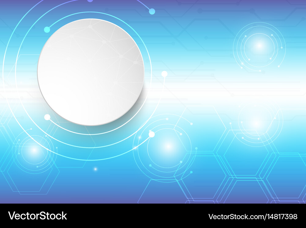 Abstract background technology blue design Vector Image