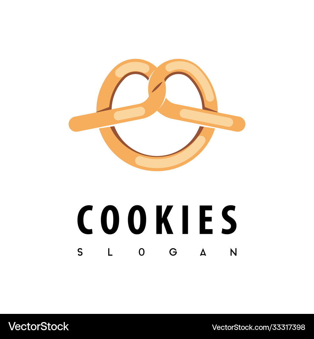 Cookies logo design inspiration Royalty Free Vector Image