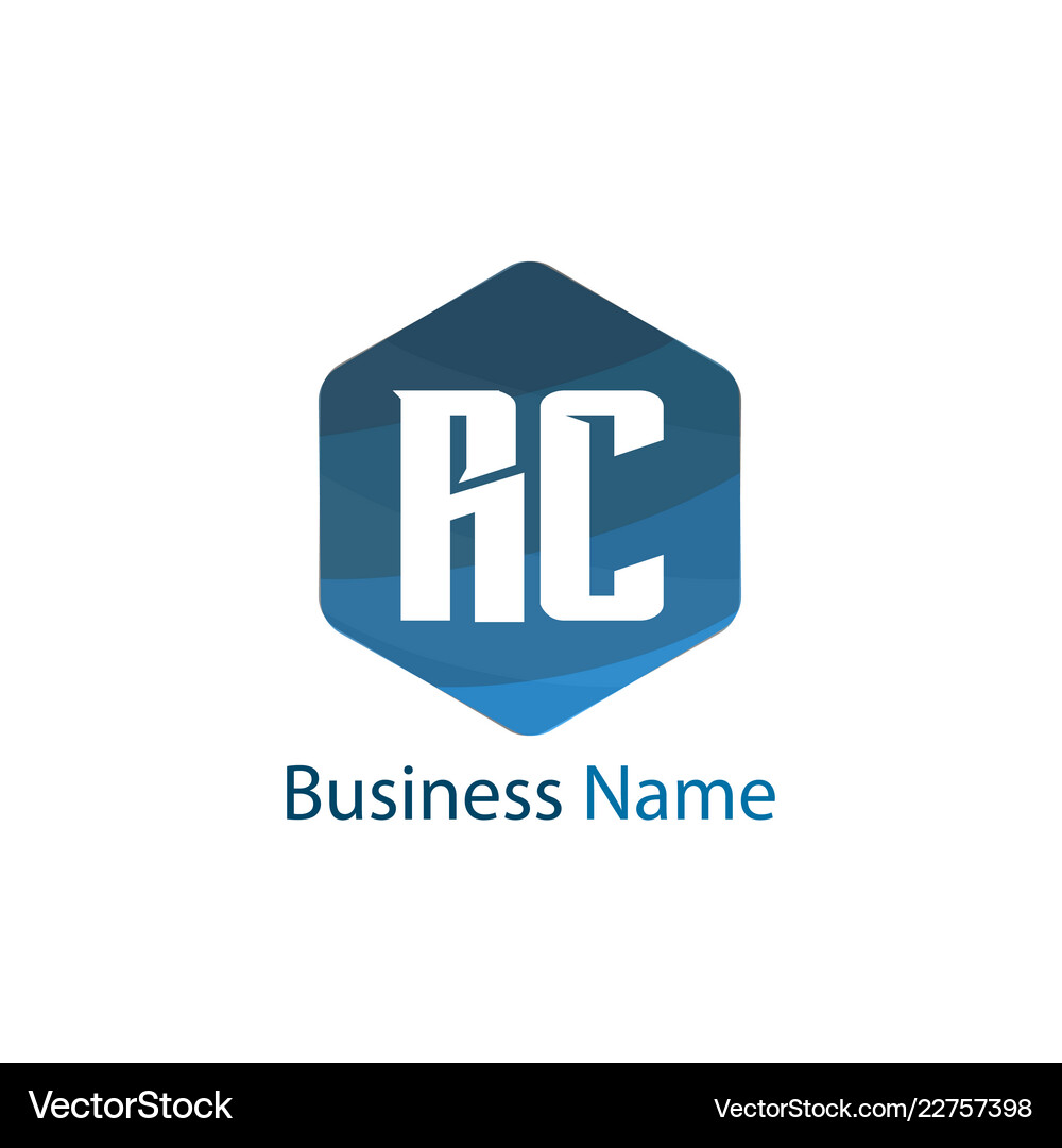 Initial letter rc logo template design Royalty Free Vector