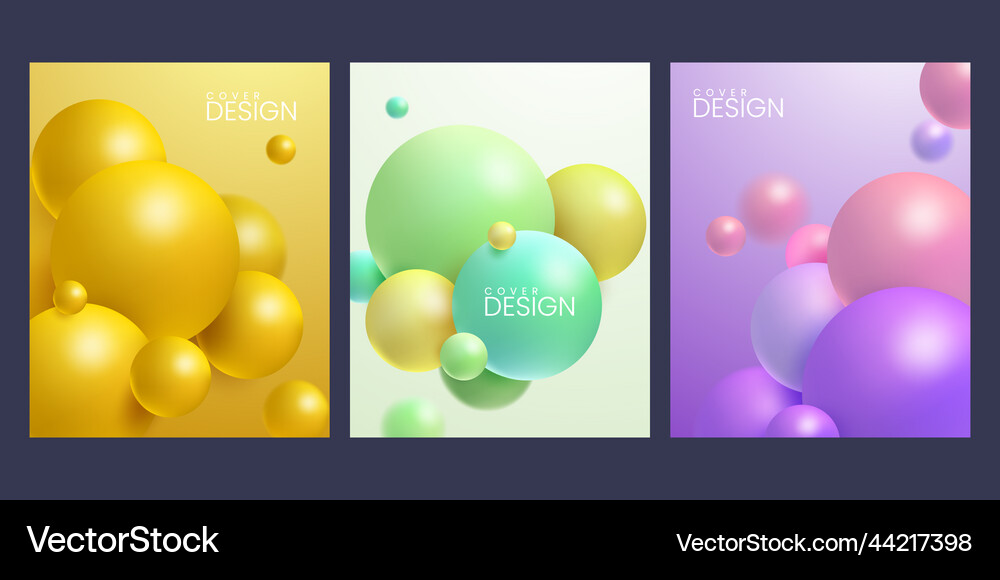 Modern cover design with dynamic colorful Vector Image