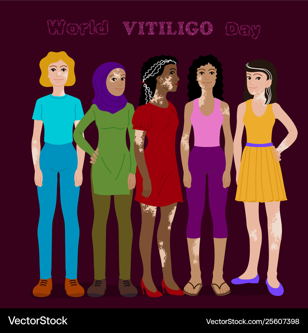 Poster design for world vitiligo day Royalty Free Vector