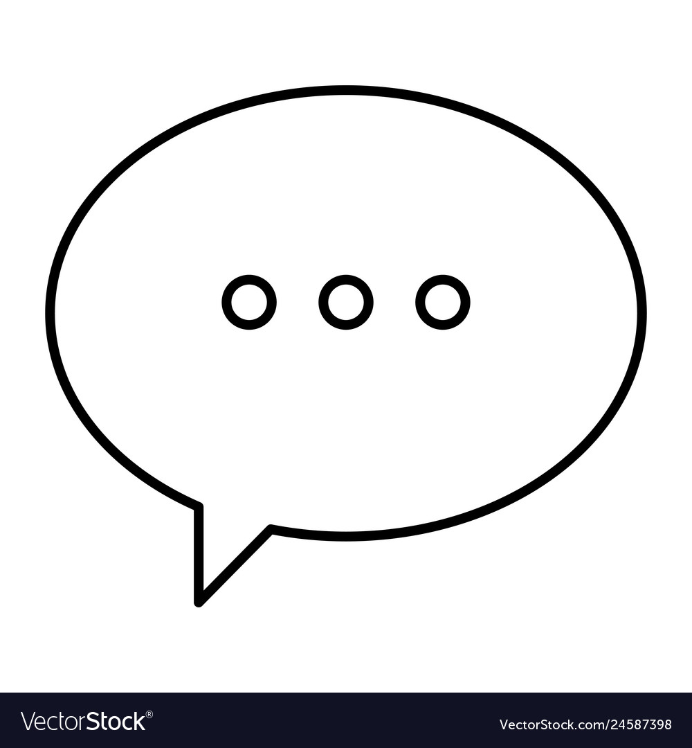 Speech Bubble Message Icon Royalty Free Vector Image