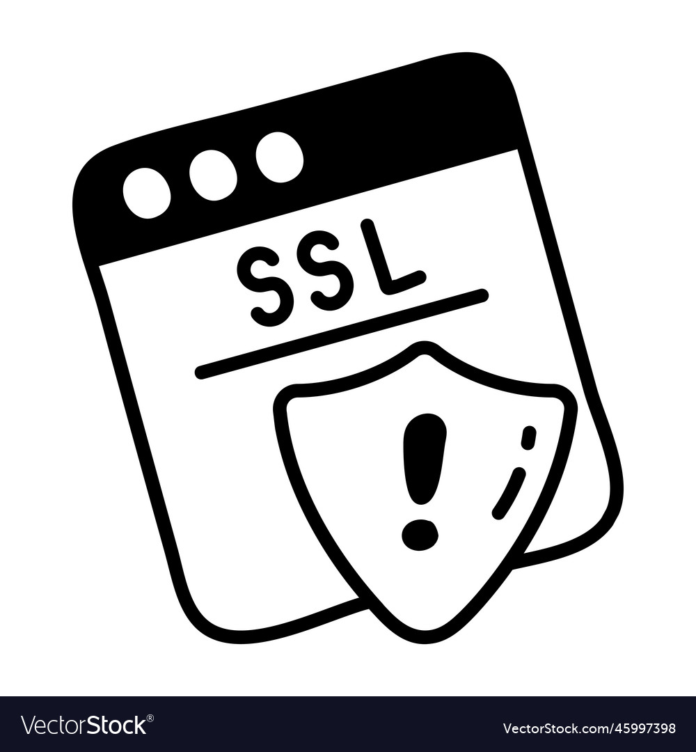 Ssl certificate Royalty Free Vector Image - VectorStock
