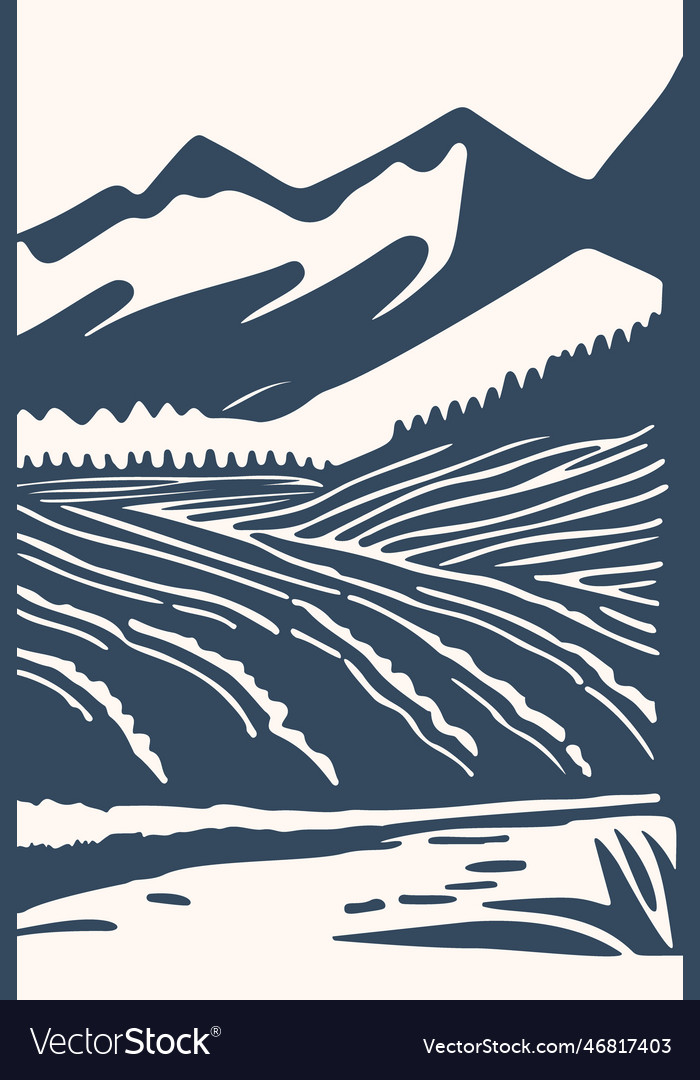 Abstract landscape Royalty Free Vector Image - VectorStock