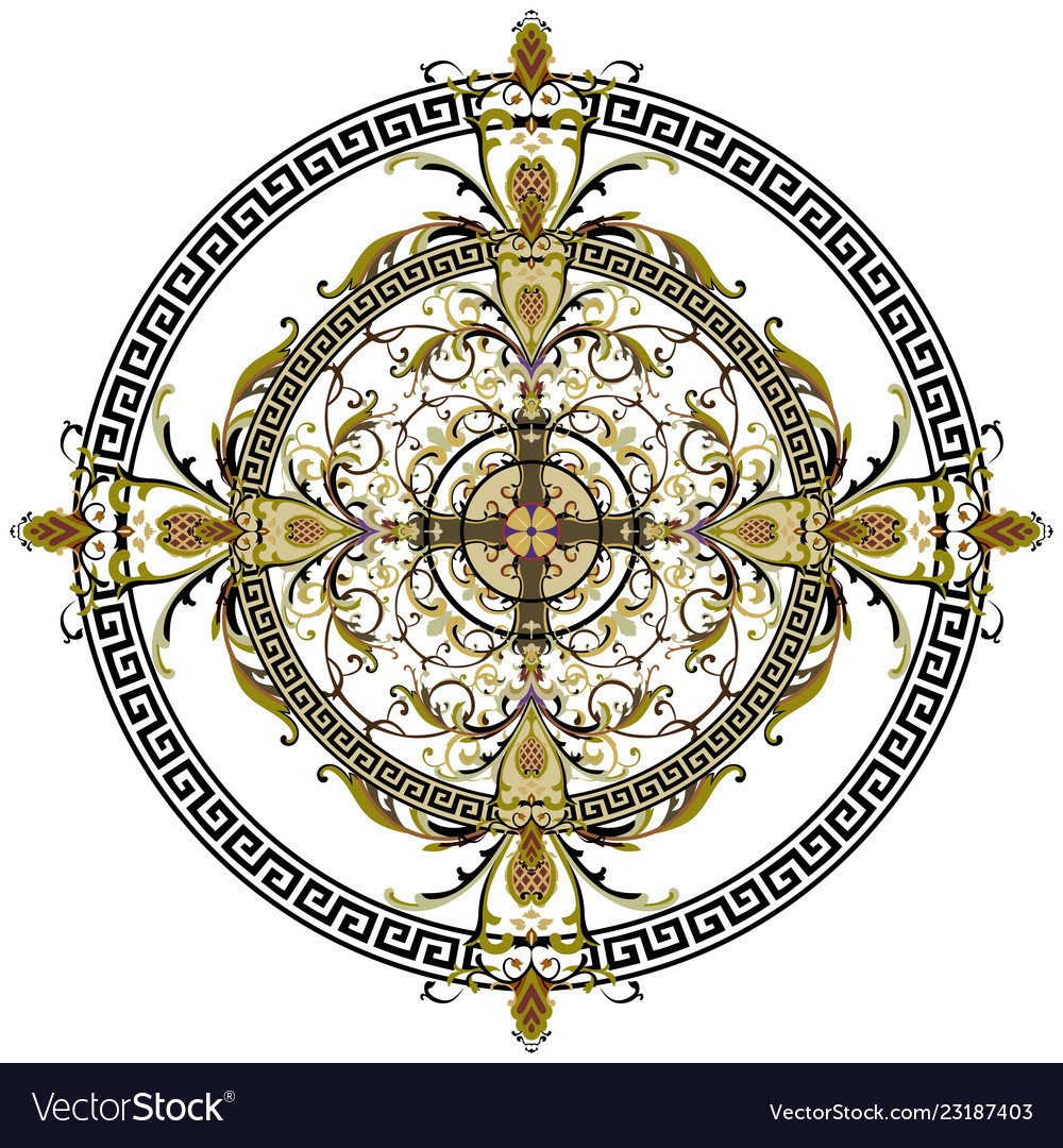 Classic circle pattern Royalty Free Vector Image