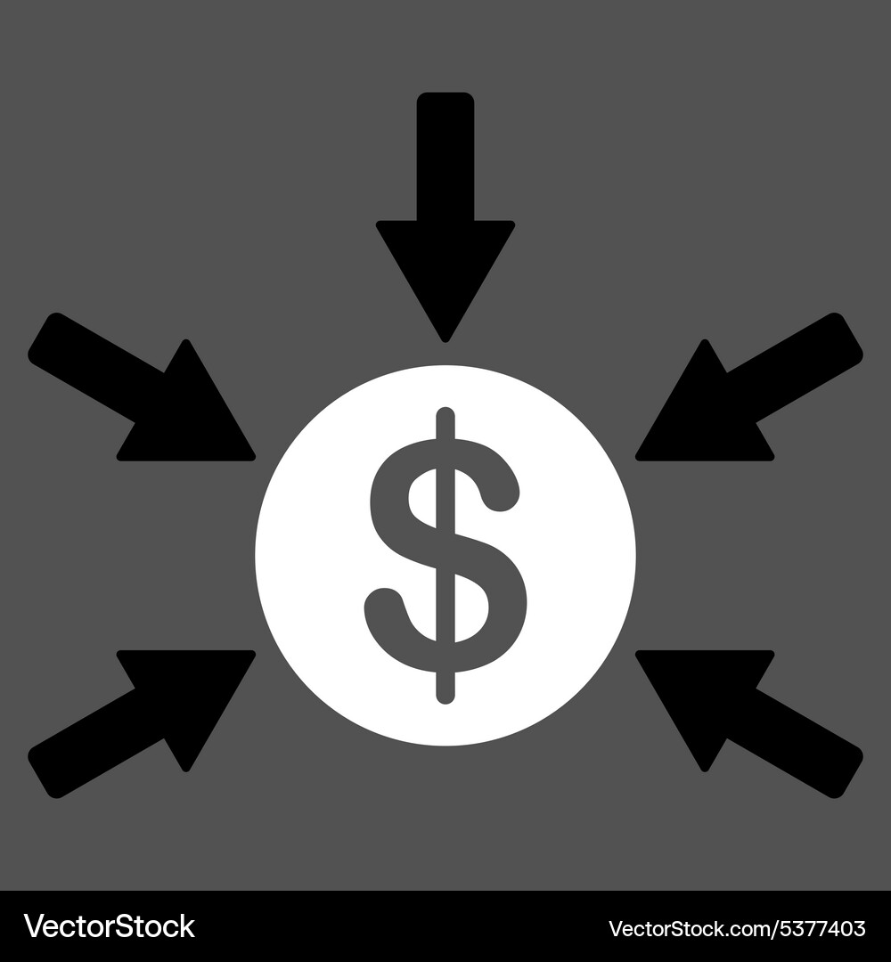 Income icon from business bicolor set Royalty Free Vector