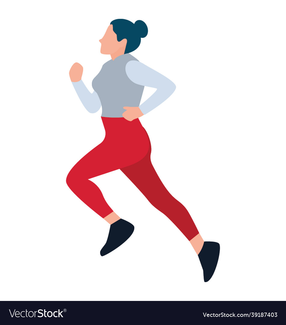 Jogging Royalty Free Vector Image - VectorStock Jogging Royalty Free Vector Image - VectorStock