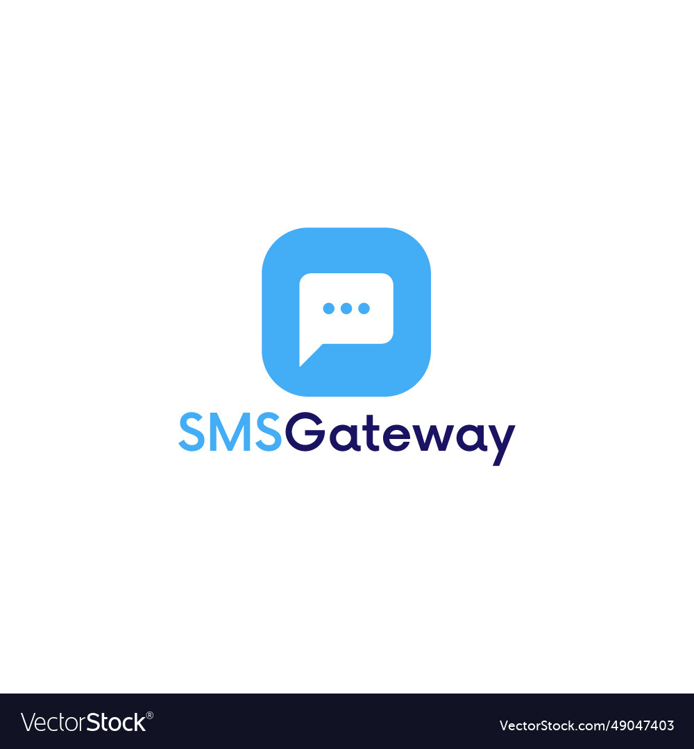 Sms logo Royalty Free Vector Image - VectorStock