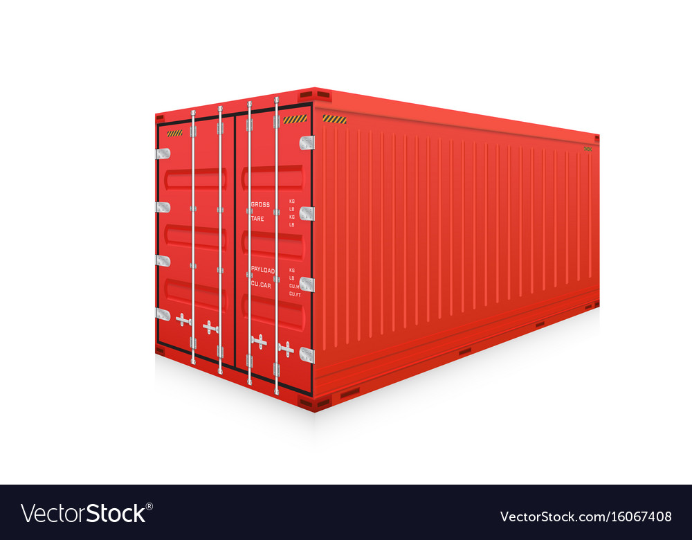 Cargo container Royalty Free Vector Image - VectorStock