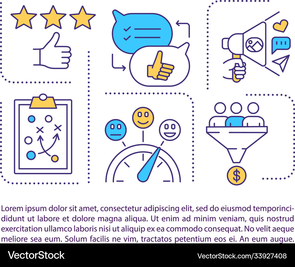 Internal and marketing communication concept icon Vector Image