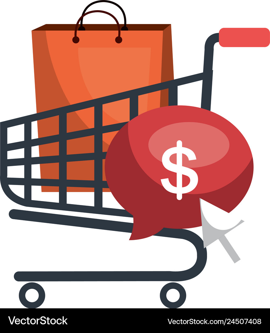 Shopping cart ecommerce icons Royalty Free Vector Image
