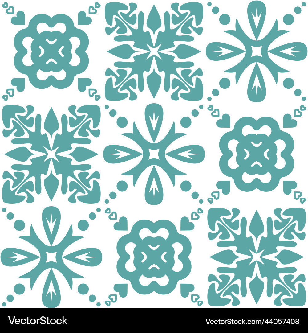 Talavera traditional portuguese ceramic wall Vector Image