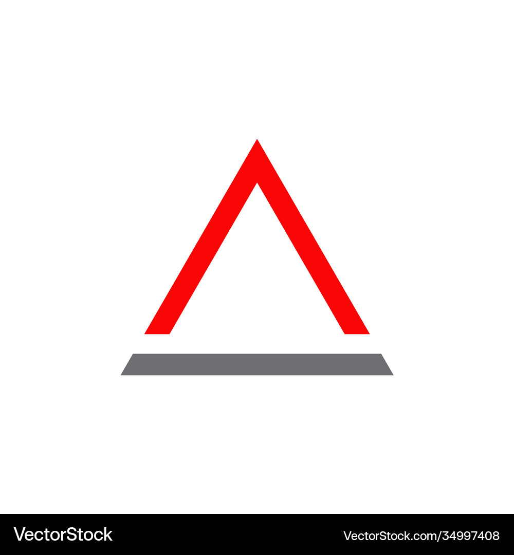 Triangle icon logo design for business company Vector Image