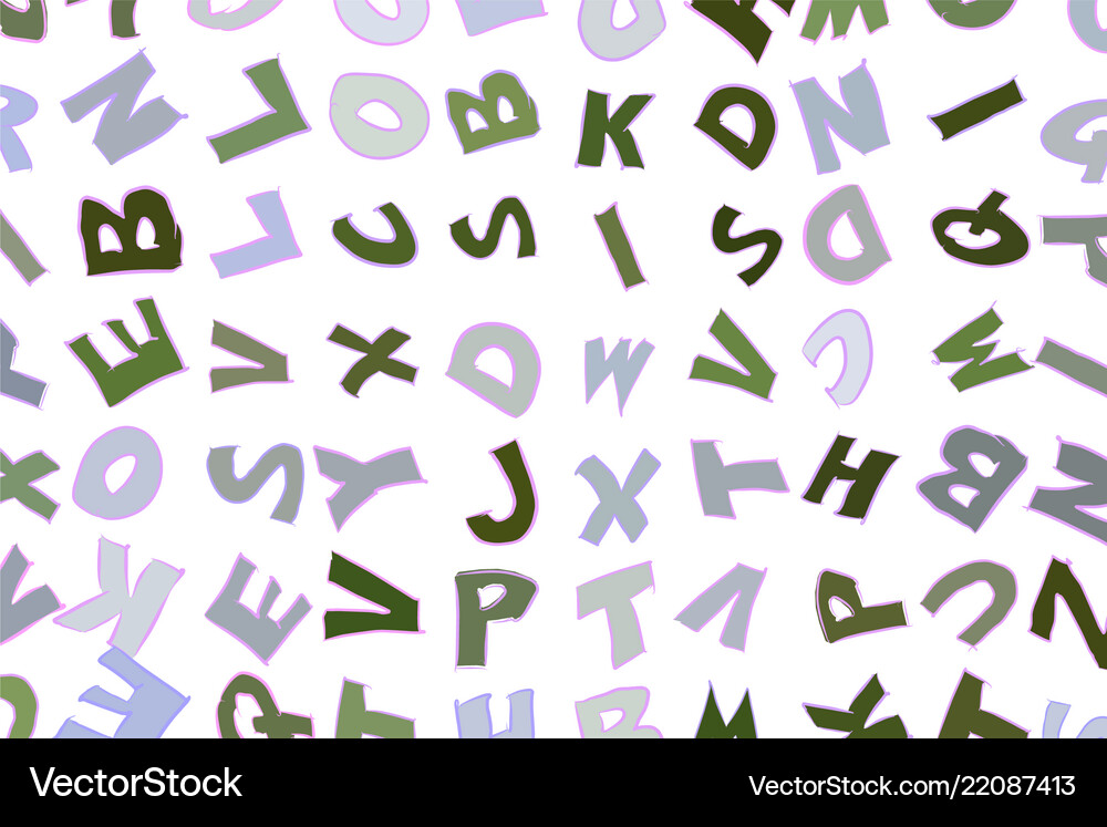 Alphabets letters background colorful good Vector Image