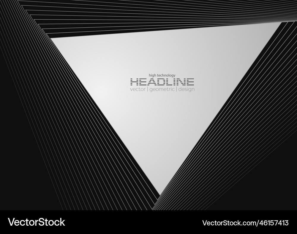 Black and grey contrast background with linear Vector Image