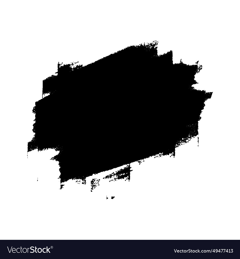 Black paint ink brush stroke line or texture Vector Image