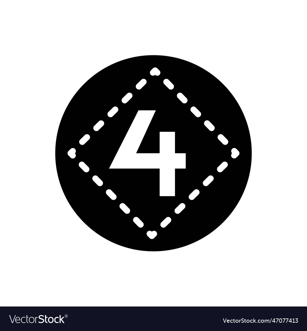 Four Royalty Free Vector Image - VectorStock