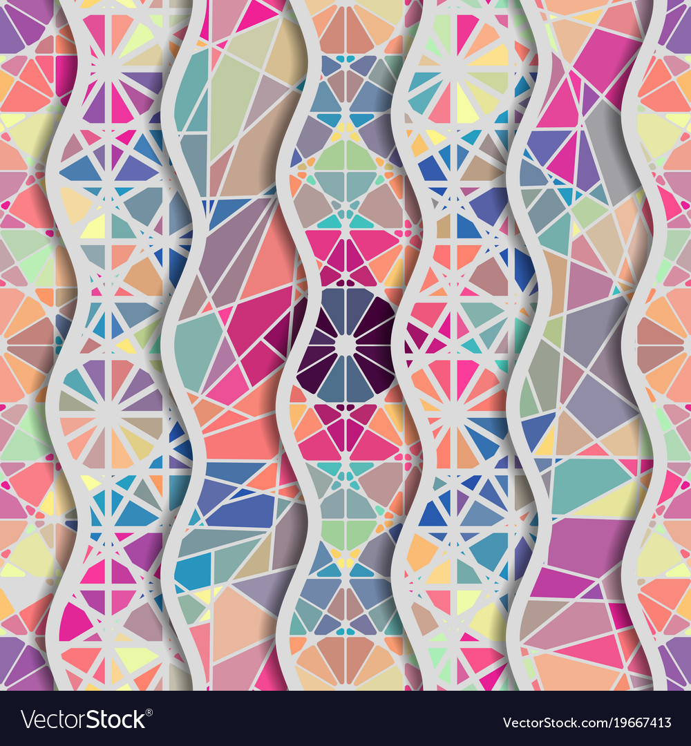 Geometric abstract pattern Royalty Free Vector Image
