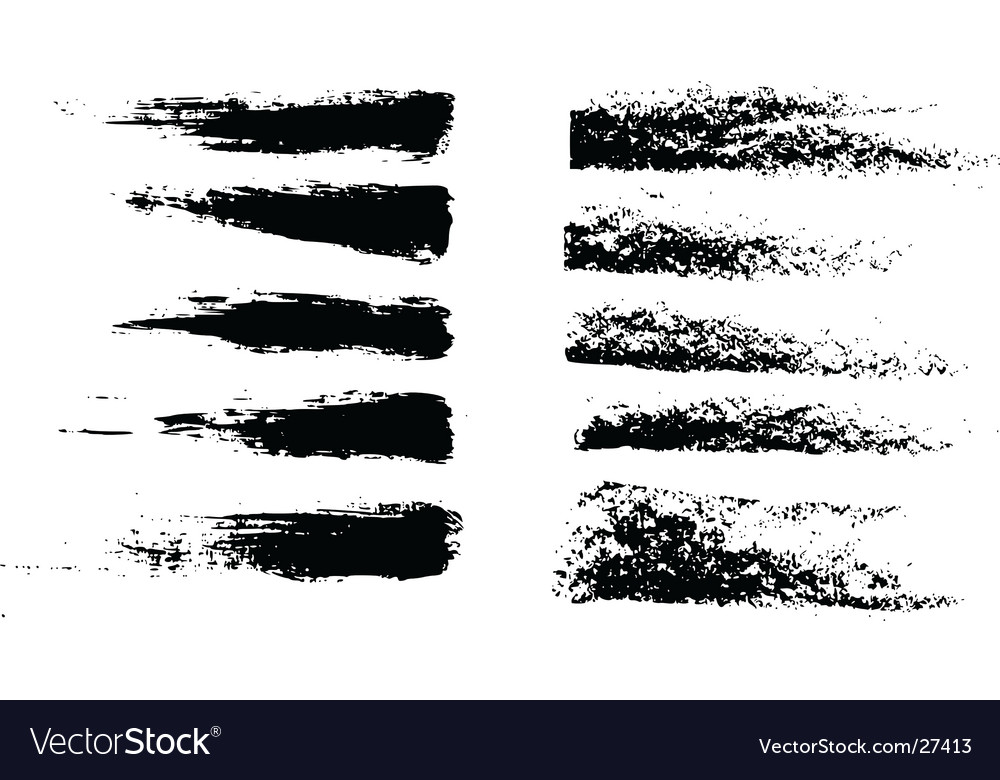 Grunge brushes Royalty Free Vector Image - VectorStock