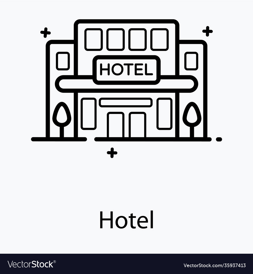 Hotel Royalty Free Vector Image - VectorStock