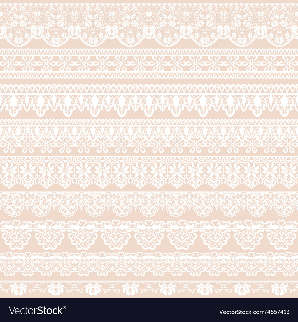 Lace borders Royalty Free Vector Image - VectorStock