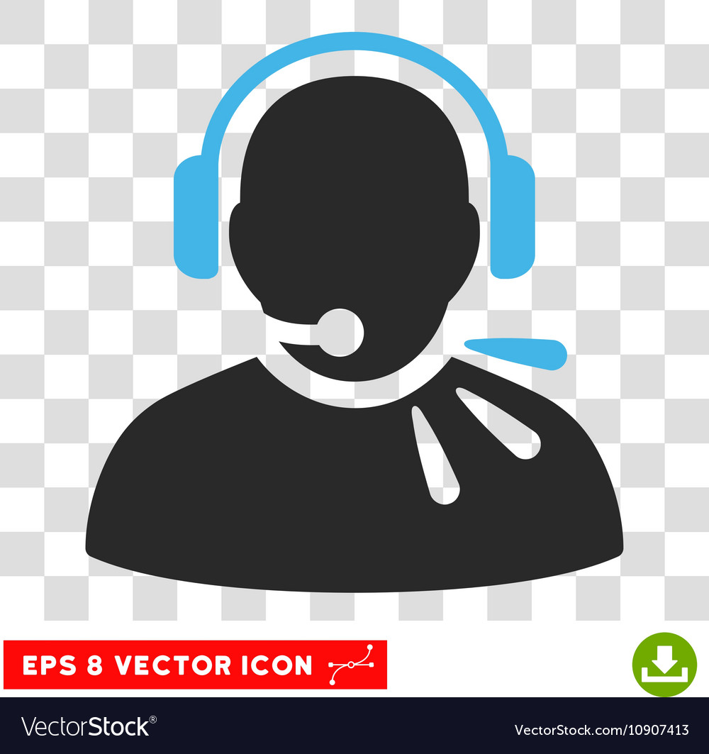 Operator message eps icon Royalty Free Vector Image