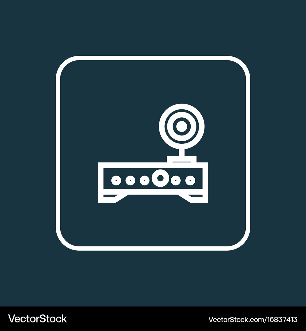Router outline symbol premium quality isolated Vector Image