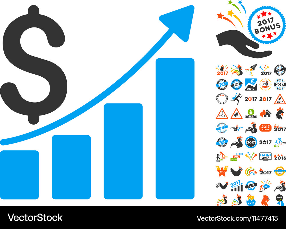Growth Chart Icon Business Growth, Chart, Graph, Sales Growth Icon